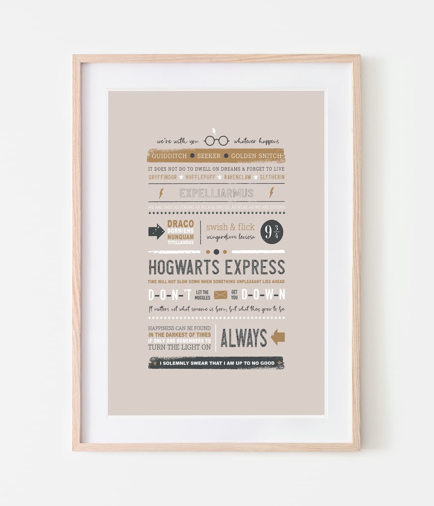 'Harry Potter Quotes' Print – Slinky Prints