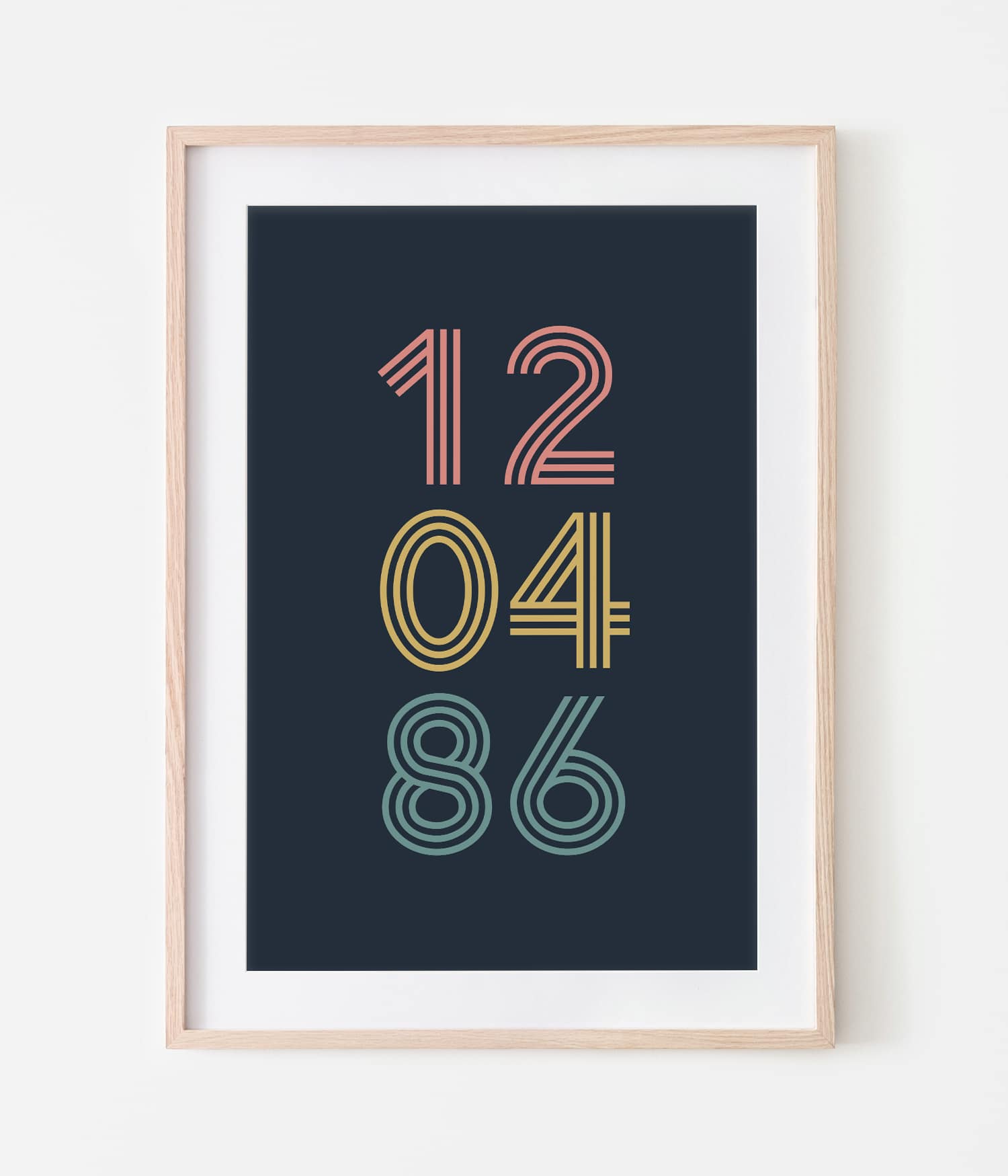 'DD/MM/YY' Personalised Print – Slinky Prints