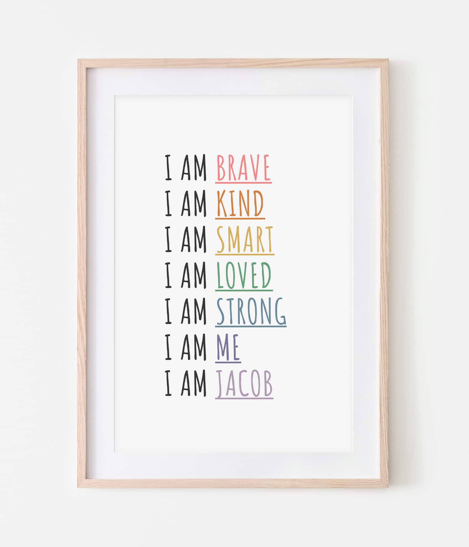 'I am' Print – Slinky Prints