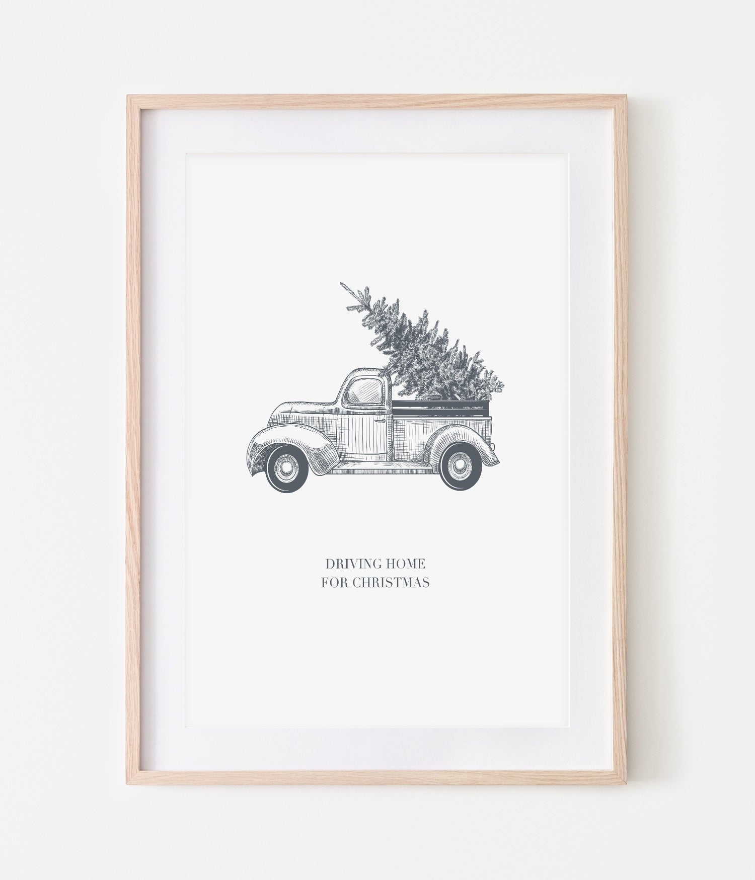 'Driving Home For Christmas' Christmas Print – Slinky Prints