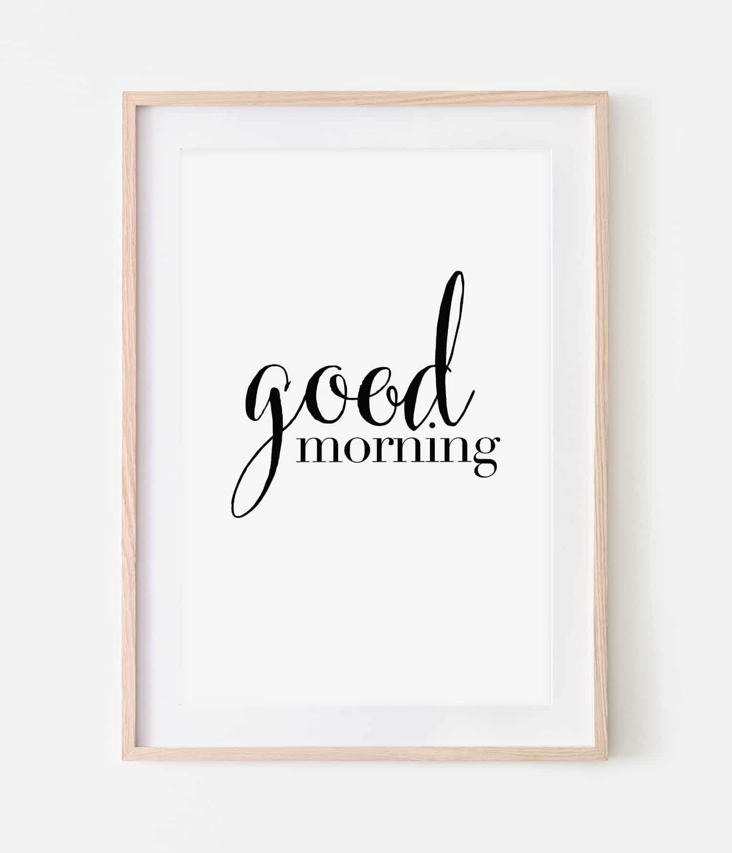'Good Morning' Print – Slinky Prints