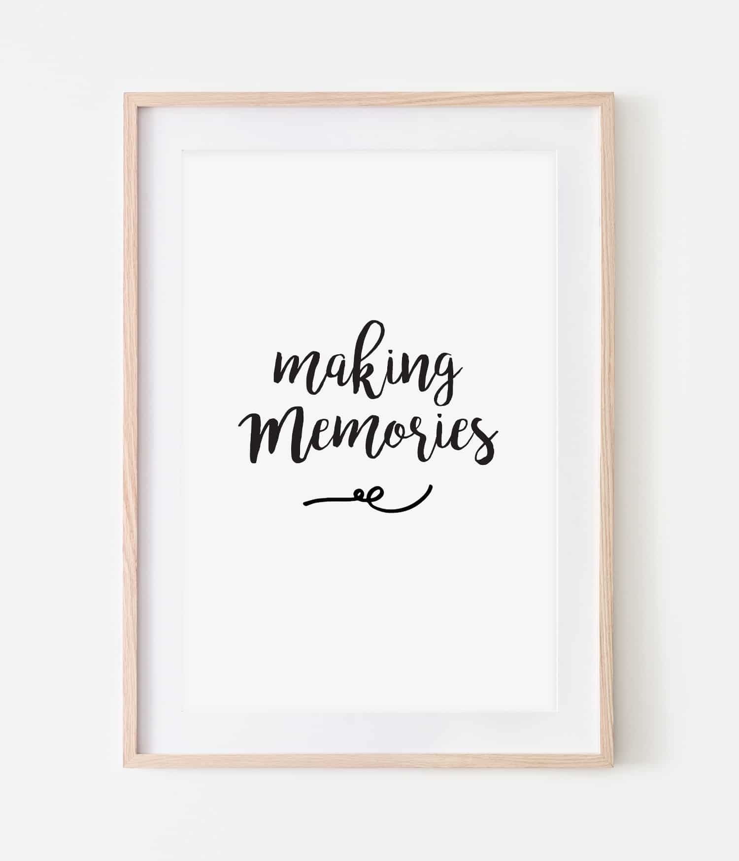 'Making Memories' Print – Slinky Prints