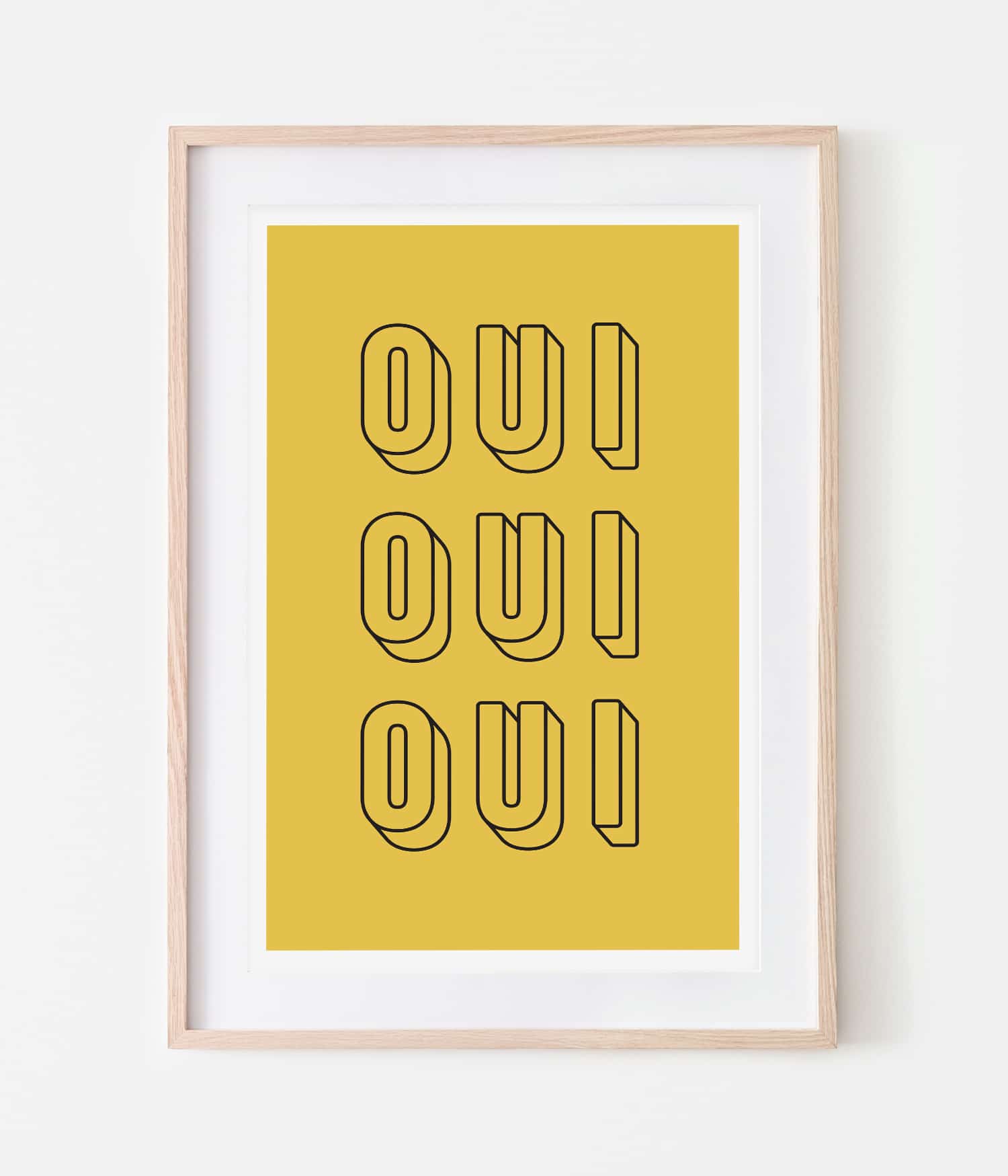 'Oui, Oui, Oui' Print – Slinky Prints