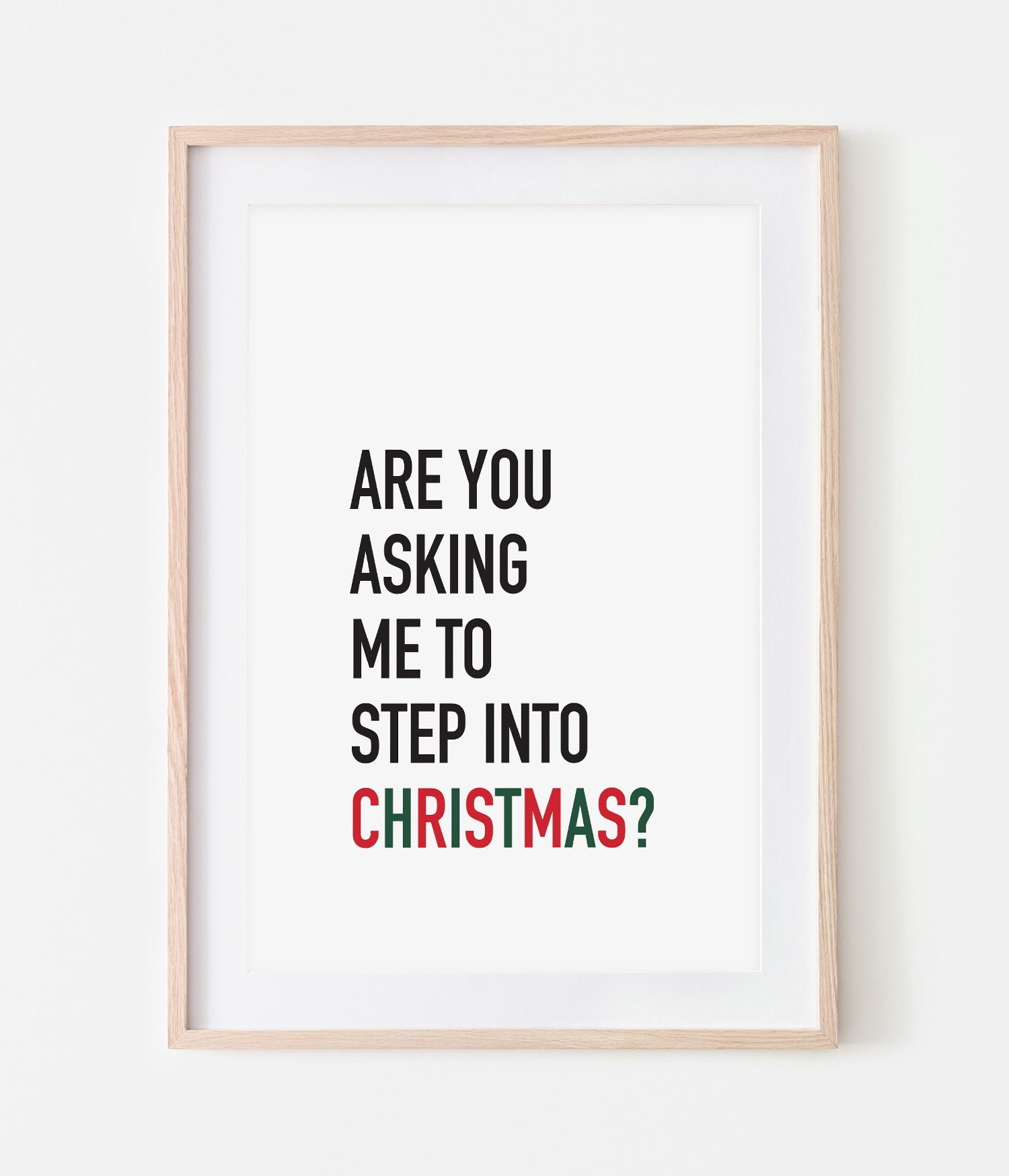 'Step Into Christmas' Christmas Print – Slinky Prints